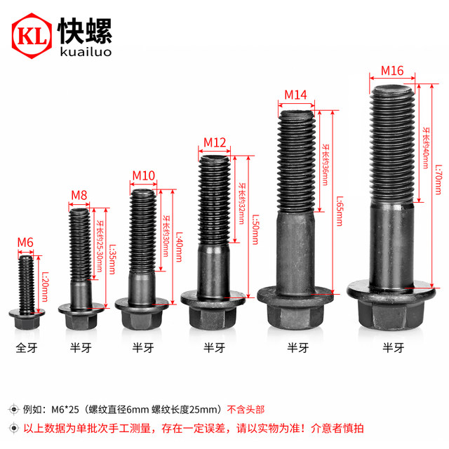 10.9 grade outer hexagonal flange surface screw GB5787M6M8M10M12M14M16 with pad flange bolt Q184