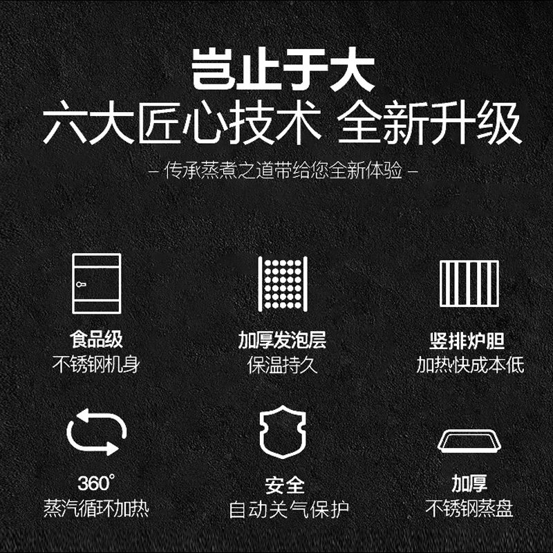 Dmd Commercial Electric Steamer - 2 Layer - 6000W