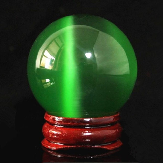 Green opal crystal ball white yellow purple pink blue crystal ball ...