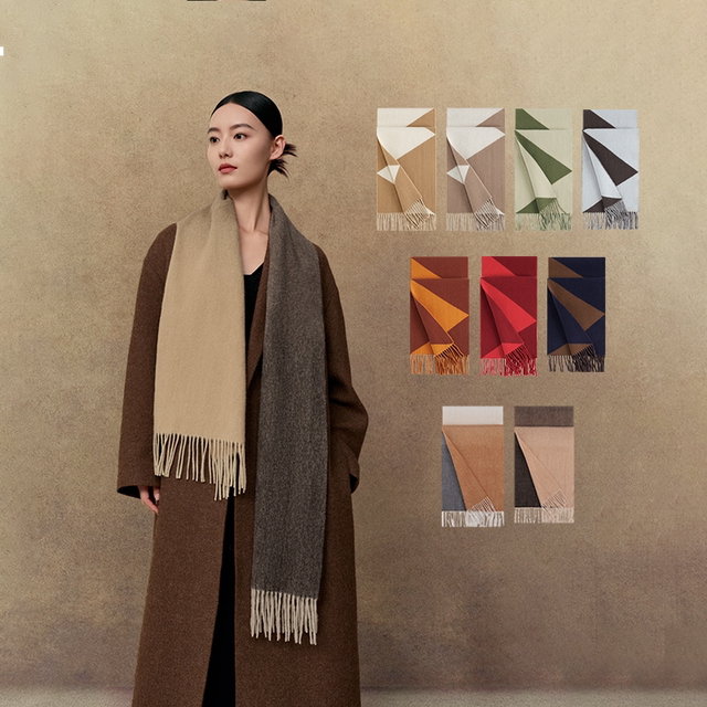 Wanshili 2024 autumn and winter new warm sheep wool scarf women's ...