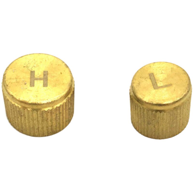 Car Air Conditioner Valve Core Cover Set - R134a Pure Copper, High/Low ...