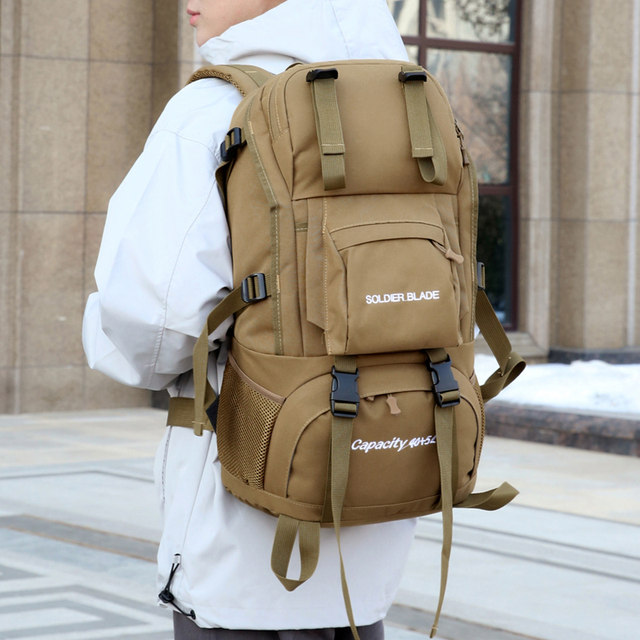 Off-road hiking waterproof backpack large capacity outdoor backpack ...