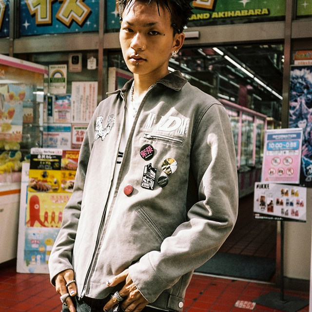 MEDMX initial D joint Detroit quilted basic zipper jacket men's spring ...