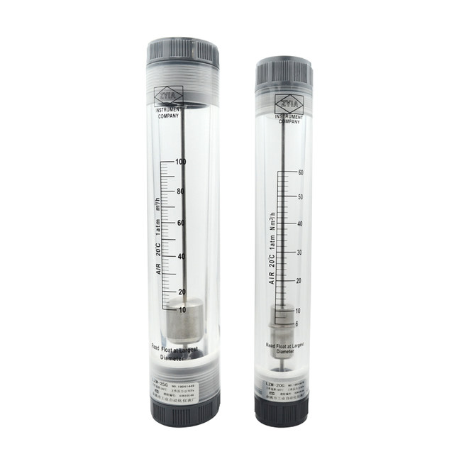 Pipe Gas Flow Meter Plexiglass Rotor Dn15 Pipe Type Zyia Flow Meter ...