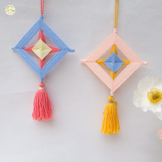 Simple 丨 Winding Mandala Finished Handmade Wool Knitting Work ...