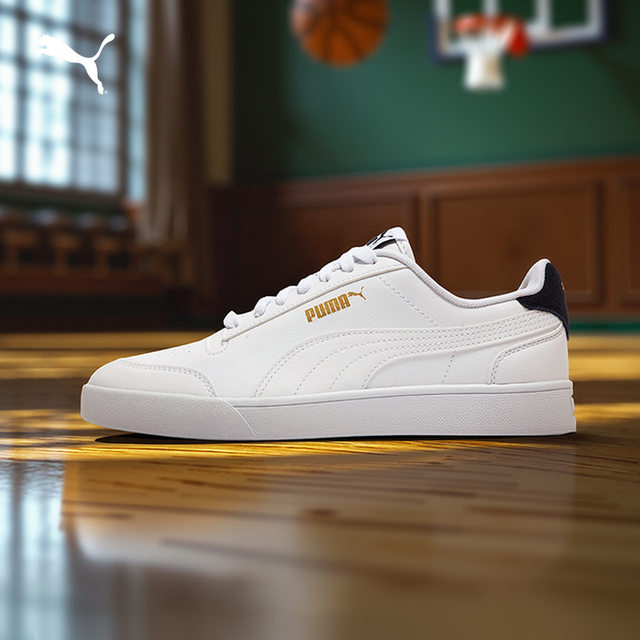 PUMA official men's and women's low-top classic retro versatile breathable sneakers white shoes ...