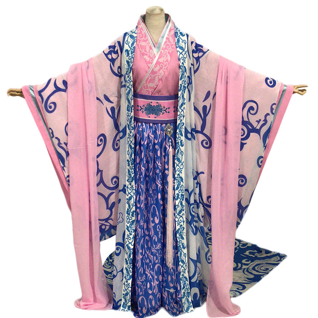 Martial Arts Zhao Zilong Gulina Zha Taka Costume Female Hanfu Tail ...