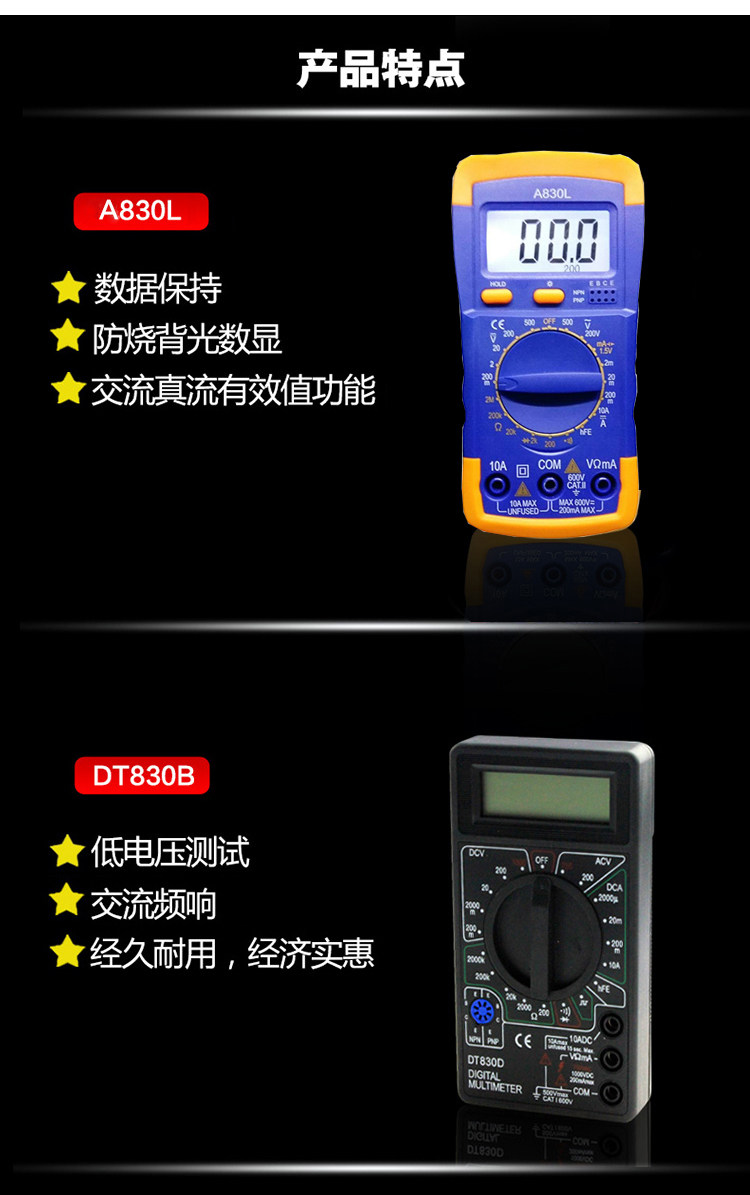 Multimeter - Dt830b