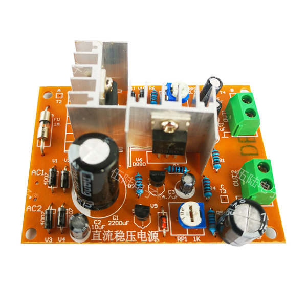Transistor Series Voltage Regulator LM317 Adjustable Power Supply Kit ...