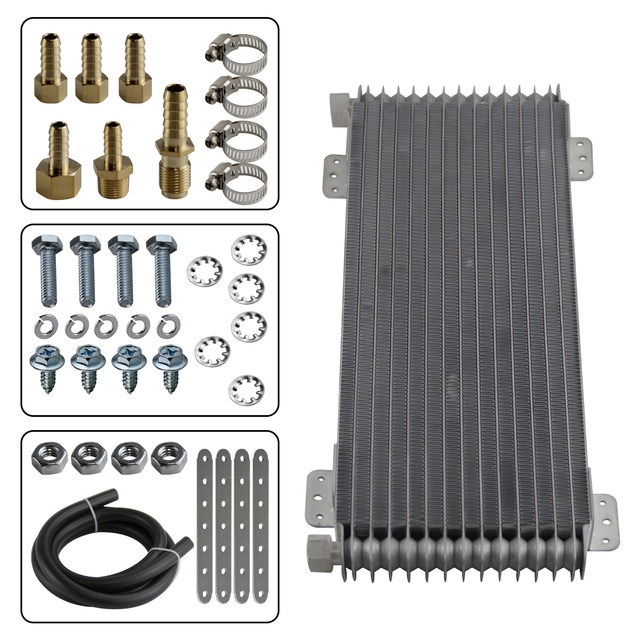 Car modified universal transmission oil cooling radiator oil cooler ...
