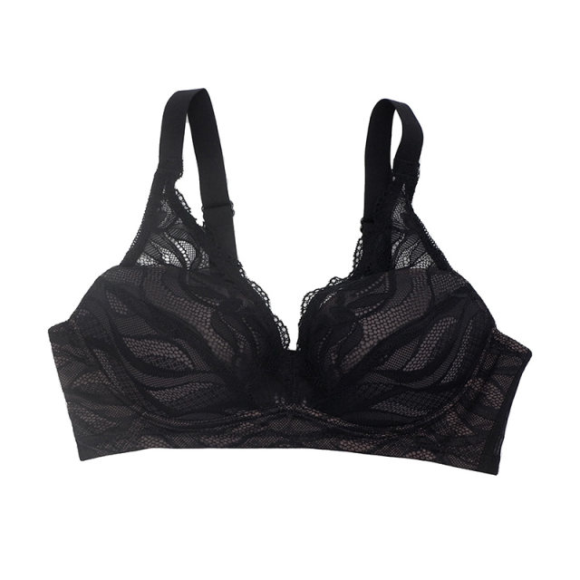 New Korean foreign trade original thin style non-wired bra soft cup ...