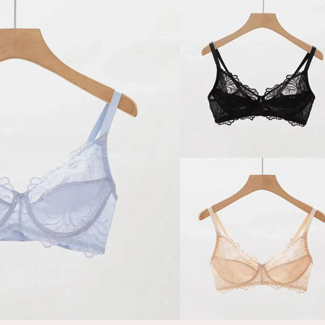 Cool Sexy Lace Wire-Free Bra with Padded Intimates for Women ...