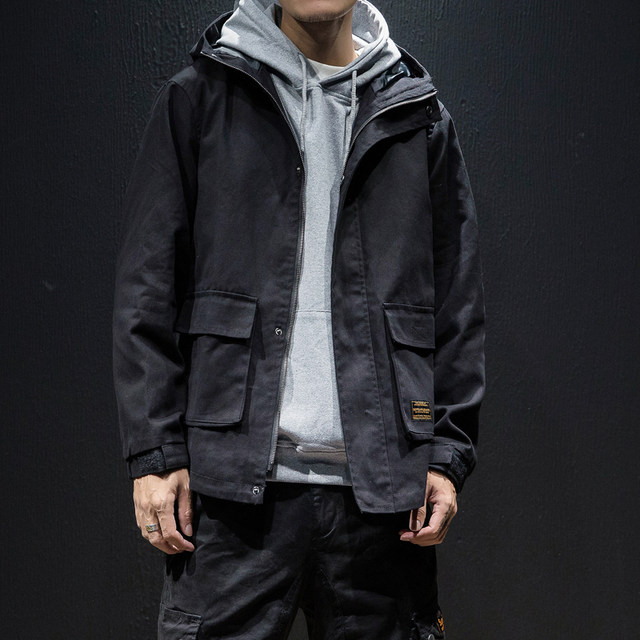 Spring and Autumn New Style Japanese Style Hooded Loose Large Size Pure ...