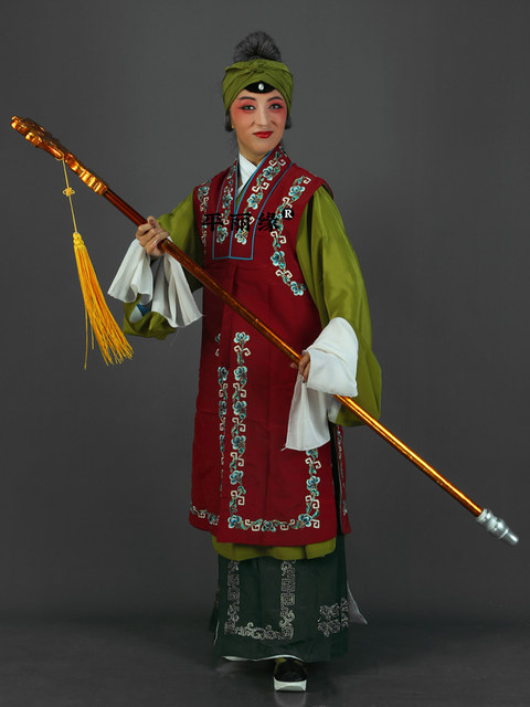 Opera Lao Dan Clothing Peking Opera Mrs. Woman Vests Bitter Play Drama ...