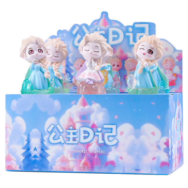 Princess Elsa Diary Blind Box Cute Elsa Girl Surprise Figure Ornaments ...