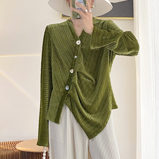 PY high-end velvet tops for women in autumn and winter new fashion ...