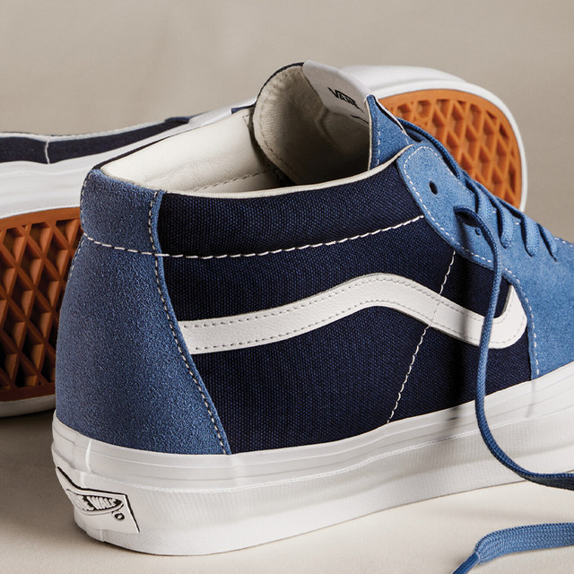 Vans official OTWSk8-MidReissue83 blue and black color matching ...