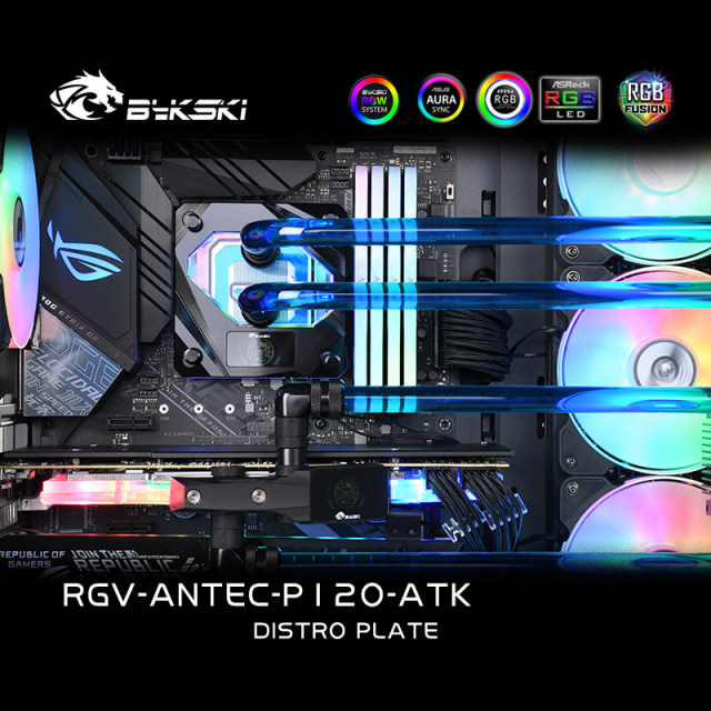 BYKSKIRGV-Antec-P120-ATK side Digesting board water cooling scheme An Titanic P120 chassis