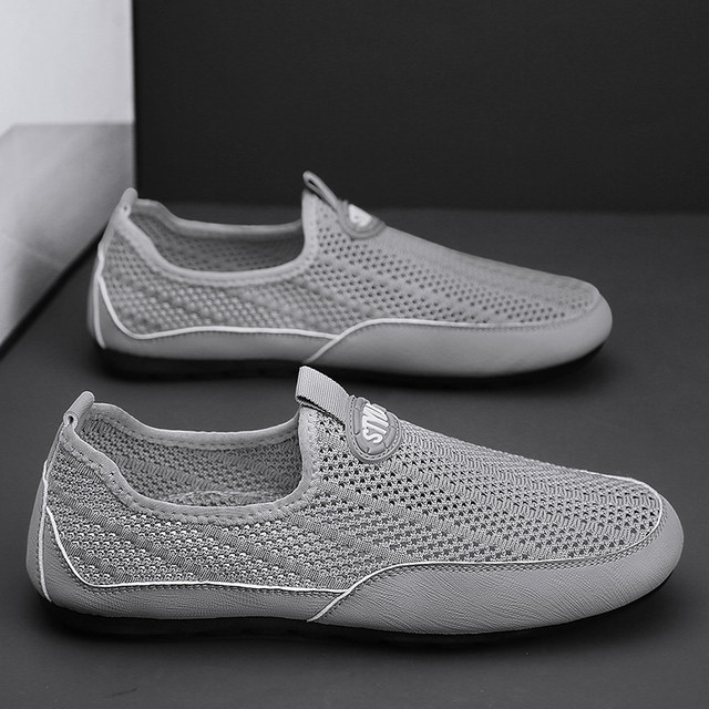 Men's shoes for summer breathable thin mesh hollow mesh shoes for men's ...
