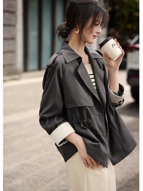 Xwi Xin Weishi Switching Short Winderlashed Jacket Female Spring and ...