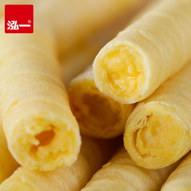 Hongyi salted egg yolk egg roll crisp biscuits breakfast snacks ...