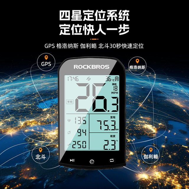 Locke Brothers bicycle code meter wireless GPS mountain road bike ...