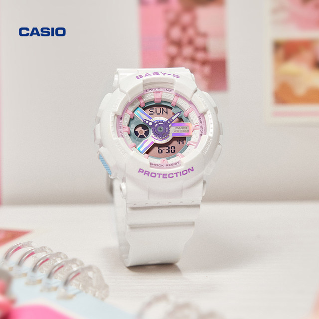 Casio flagship store BA-110FH fantasy ins style girl's fall-resistant watch female BABY-G