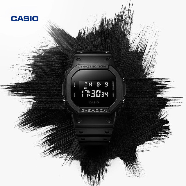 casio flagship store DW-5600UBB small square sports waterproof student ...