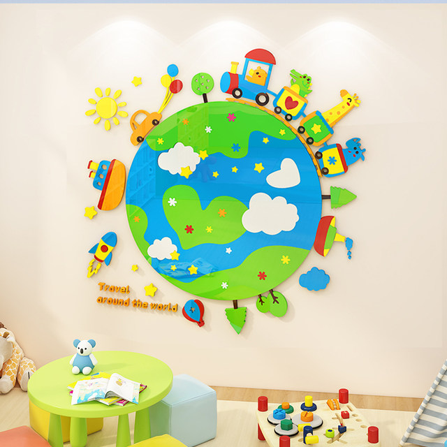 Kindergarten Environmental Creation Materials Theme Classroom Wall ...