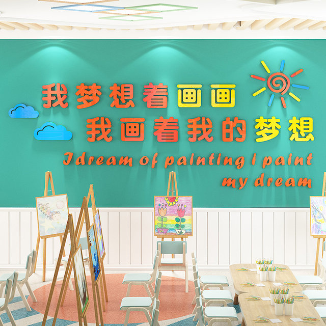 Studio Circle Creation Arrangement of Classroom Art Works Exhibition ...