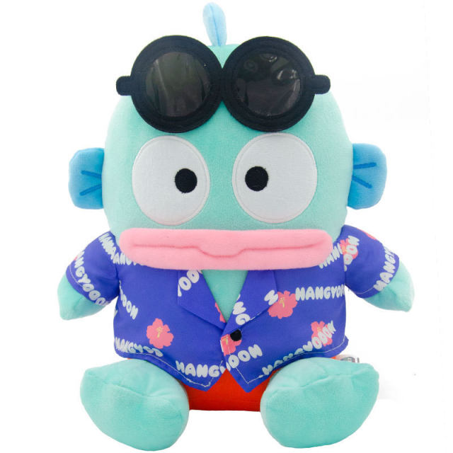 Genuine Sanrio doll half-fishman Hanton plush toy Ugly fish pendant ...
