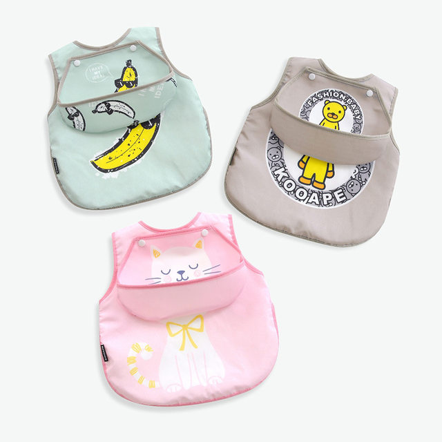 Baby eating smock waterproof and anti-dirty summer thin children's rice ...