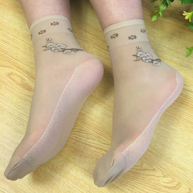 Spring and summer stockings for women, short heeled, non-slip, wear ...