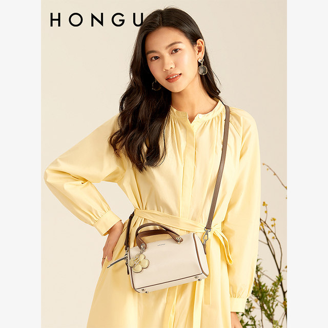 Honggu bags are popular this year, cowhide shoulder crossbody bags ...