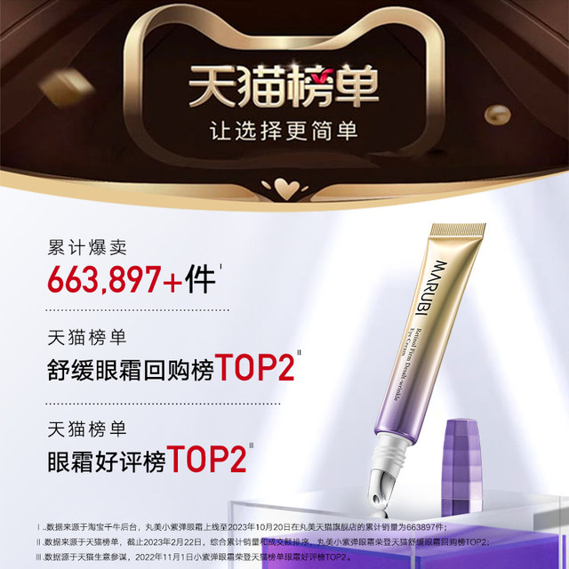 Marumi Small Purple Elastic A Alcohol Eye Cream Anti-wrinkle Fine Line ...