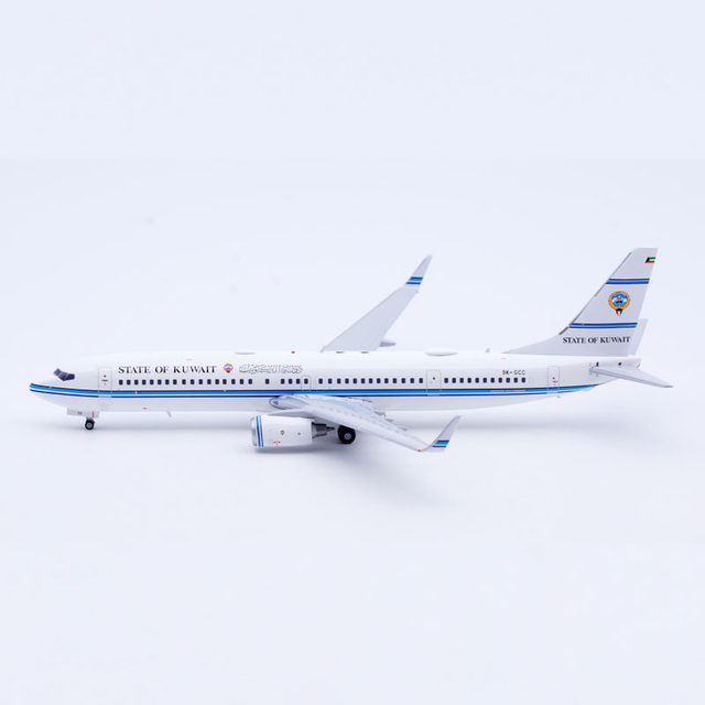 JCWINGS1/200 alloy aircraft model Kuwait Airlines B737-900ER9K-GCC