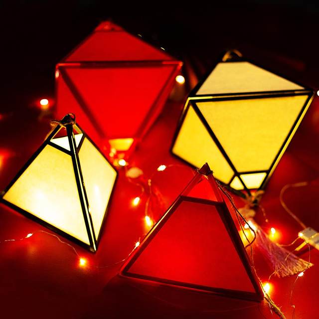 Mid-Autumn Festival children's handmade diy lantern painting graffiti ...