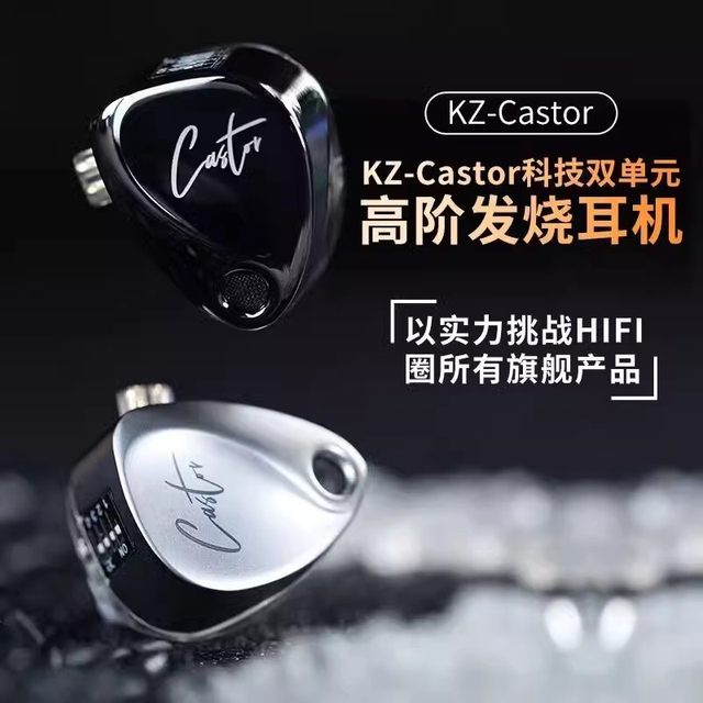 KZ-Castor Pro adjustable dual dynamic in-ear headphones HIFI with ...