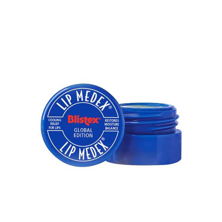 Lip iron American blistex small blue jar bottle remove dead skin and ...