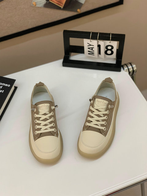 Fit, small leather plate shoes female ins Tide 2024 autumn new thick ...