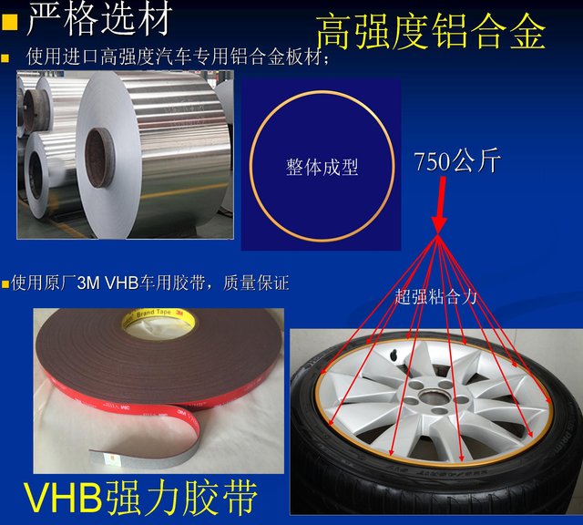 AWR car wheel anti-collision metal protection ring wheel stickers anti ...