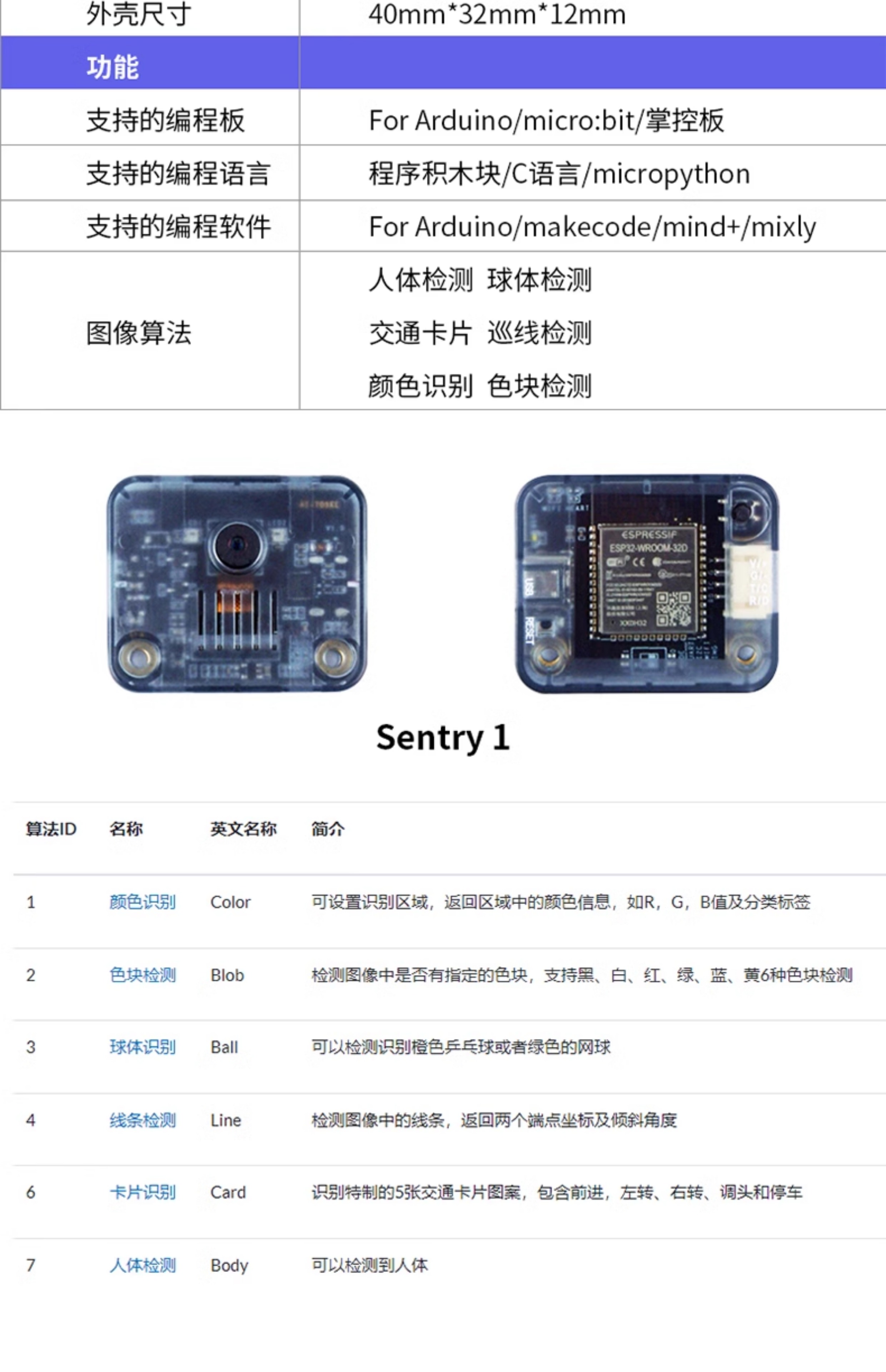 K210 Visual Recognition Module Ai Artificial Intelligence