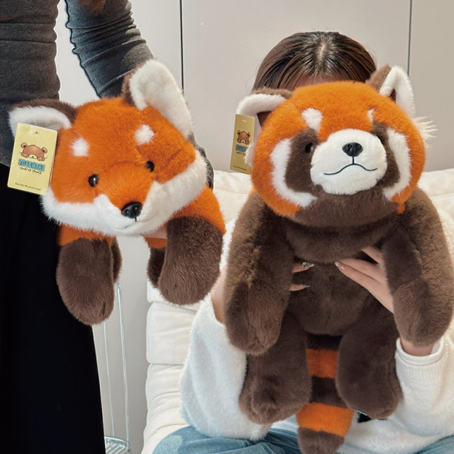 Papa Red Panda Doll Plush Toy Fox Doll Girl Sleeping Pillow Doll ...