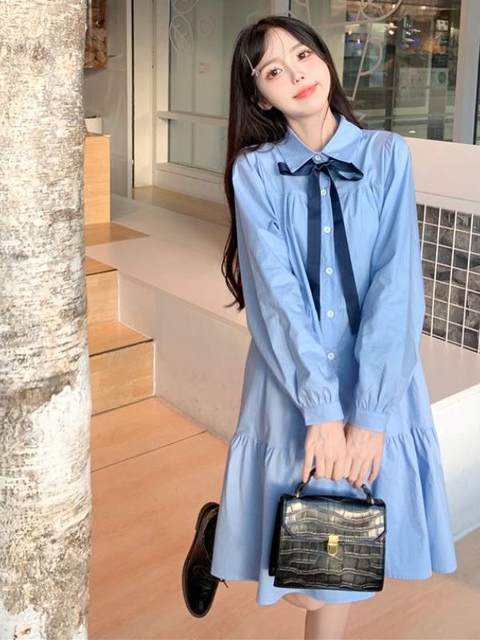 Plus Size Women's Clothing 150kg Stylish Mid-Length Slimming Babydoll ...