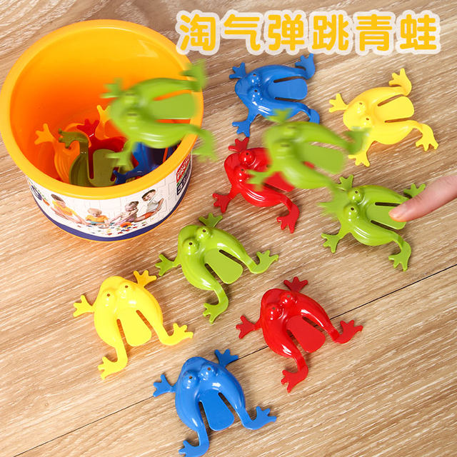 Frog jumping toy can jump small frog jumping jumping frog bouncing toad ...