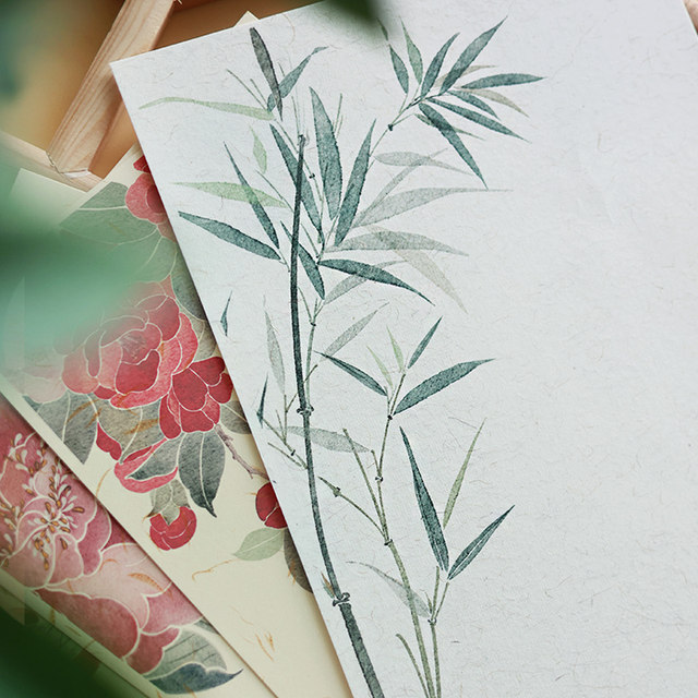 Huajianci Chinese painting core hand and foot prints rice paper Chinese ...