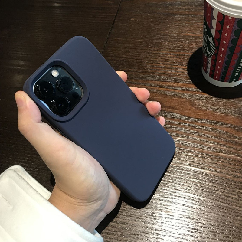 Solid color true liquid silicone suitable for Xiaomi 14 mobile phone case 13pro black 12Sultra ...