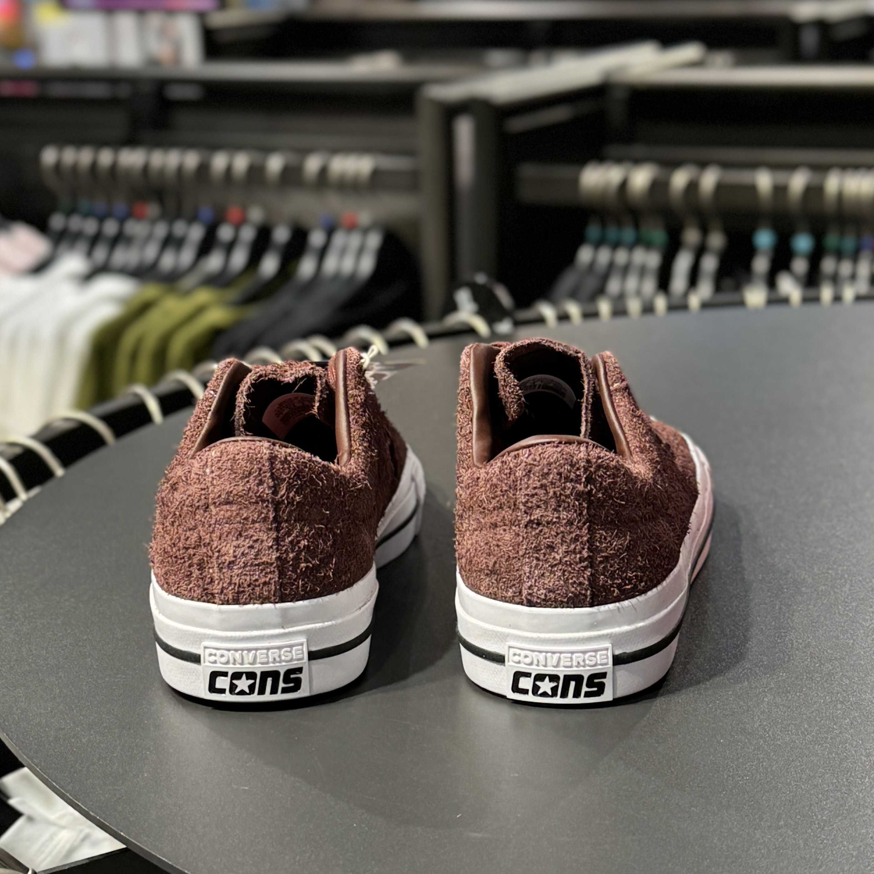 Converse Converseonestar low -top fur red -brown casual sports skate ...