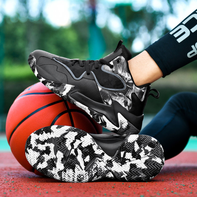 Autumn and winter plus ductive basketball shoes Student, Chinese Big ...