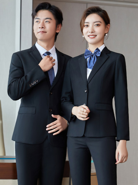 Autumn and winter business fashion slim groom suit men's professional ...